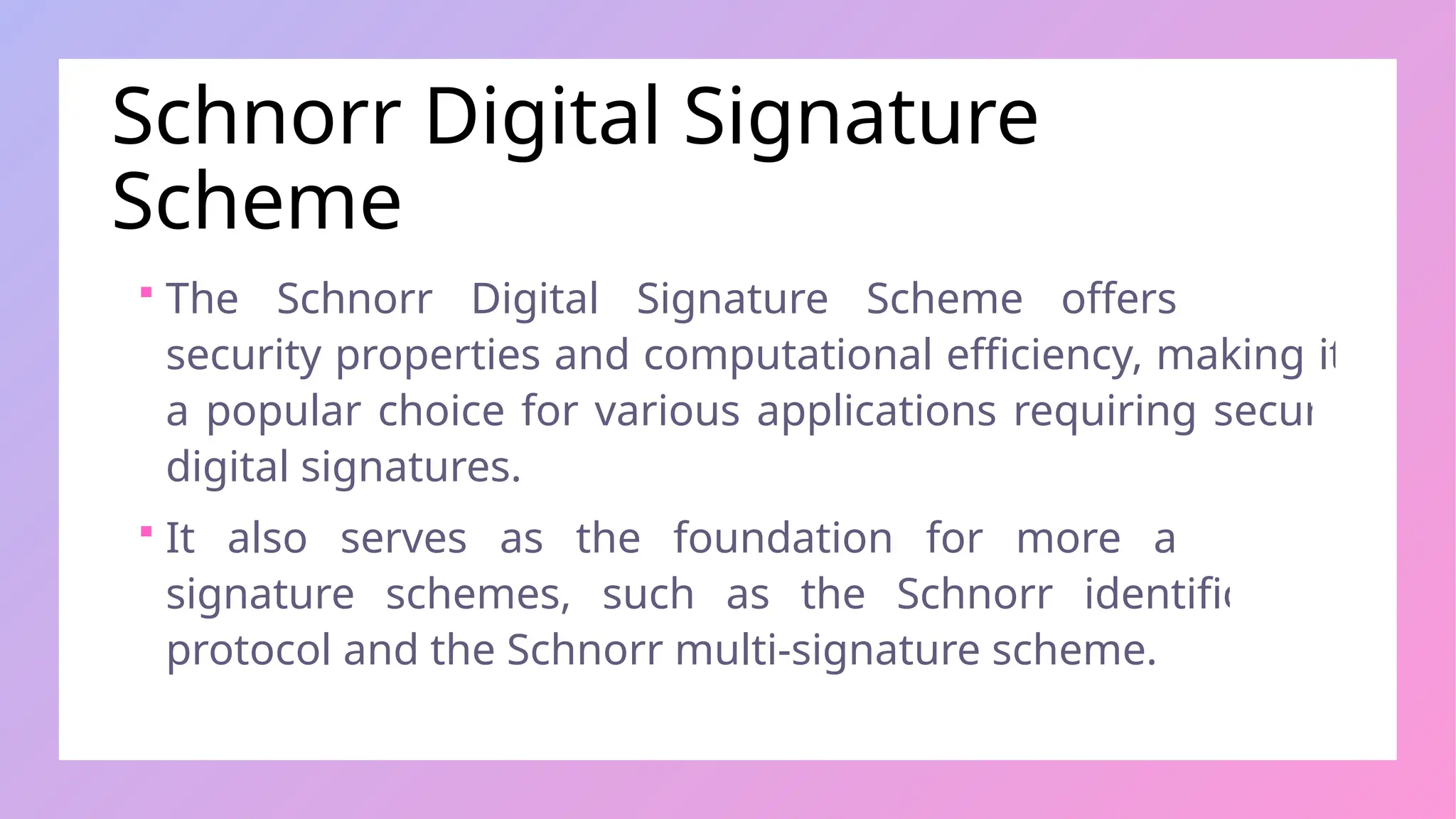 Digital Signature in CryptographyElgammal | PPT