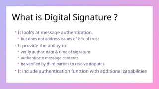 Digital Signature in CryptographyElgammal | PPT