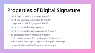 Digital Signature in CryptographyElgammal | PPT
