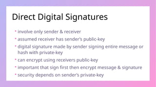 Digital Signature in CryptographyElgammal | PPT