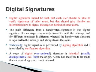 Digital signature and it's real time app | PPT