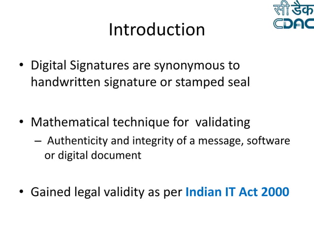 Digital signature & eSign overview | PPT