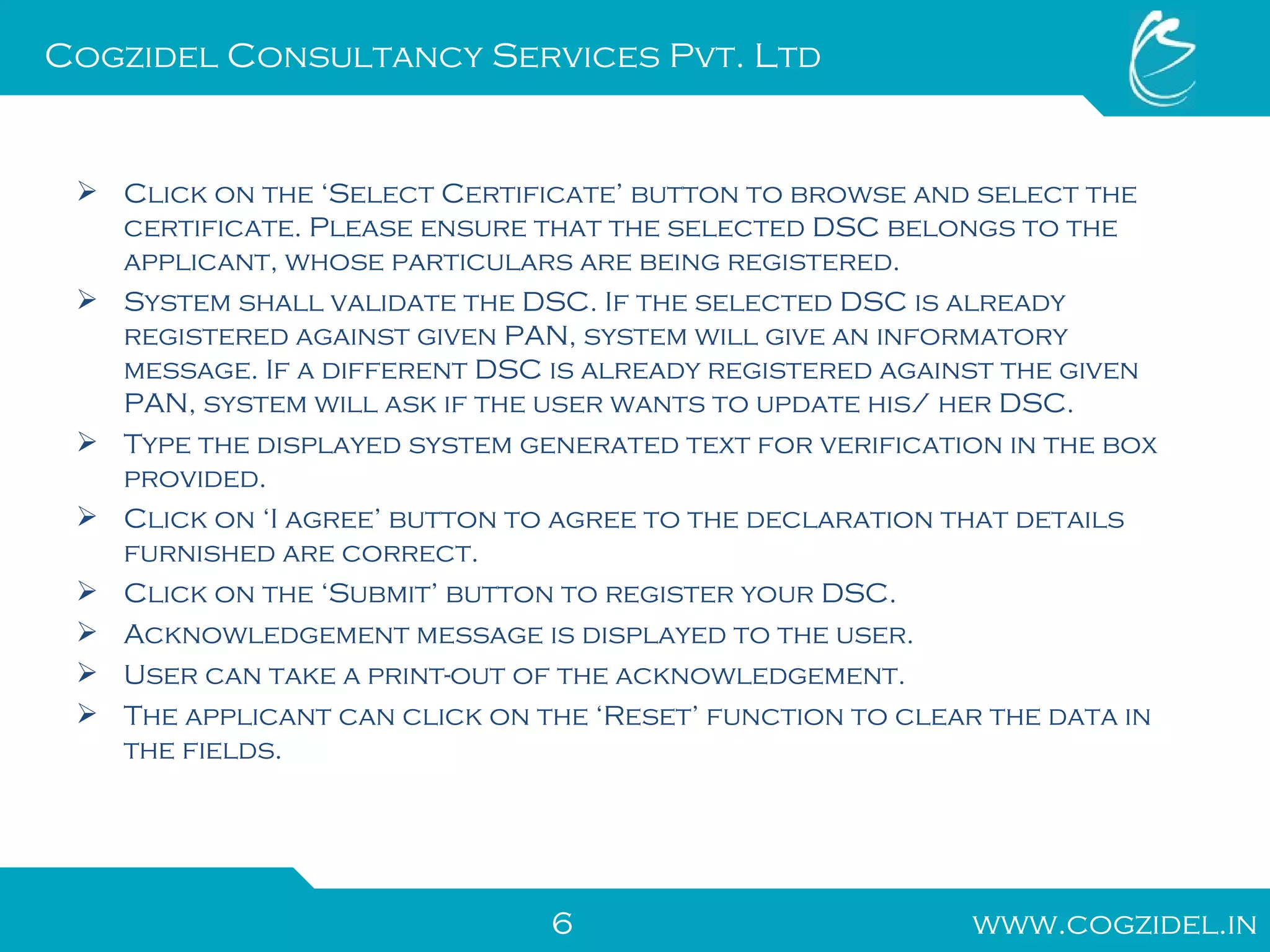 DIGITAL SIGNATURE CERTIFICATE | PPT