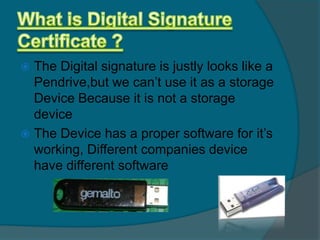 Digital signature certificate | PPTX