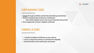 Digital Signature Certificate DSC | PDF