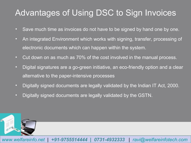 Digital Signature in Invoice | Tally Digital Signature | PPT ...
