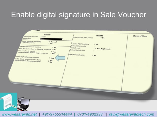 Digital Signature in Invoice | Tally Digital Signature | PPT ...