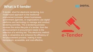 Digital Signature for E-tender in India | PPTX
