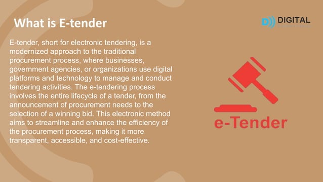 Digital Signature for E-tender in India | PPTX