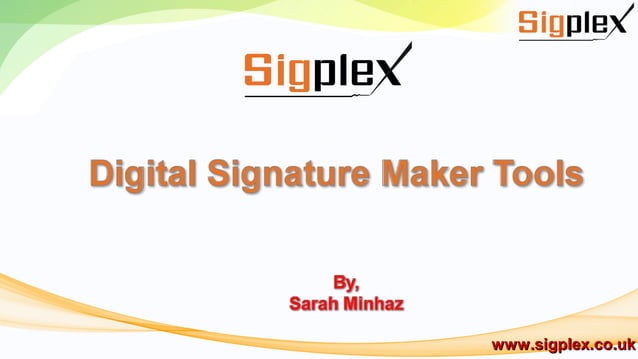 Digital signature maker tools | PPT