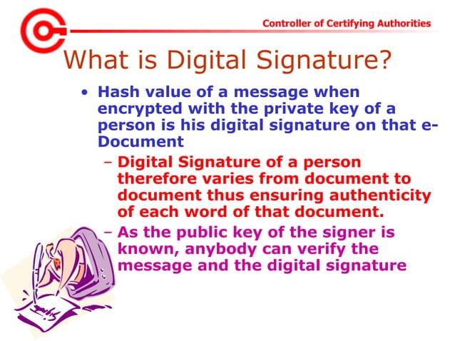 Digital signature online - What is digital signature | PPT