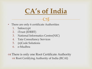Digital signature & PKI Infrastructure | PPTX