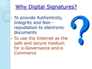 Digital signatures | PPT