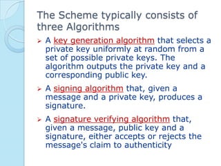 Digital signatures | PPT