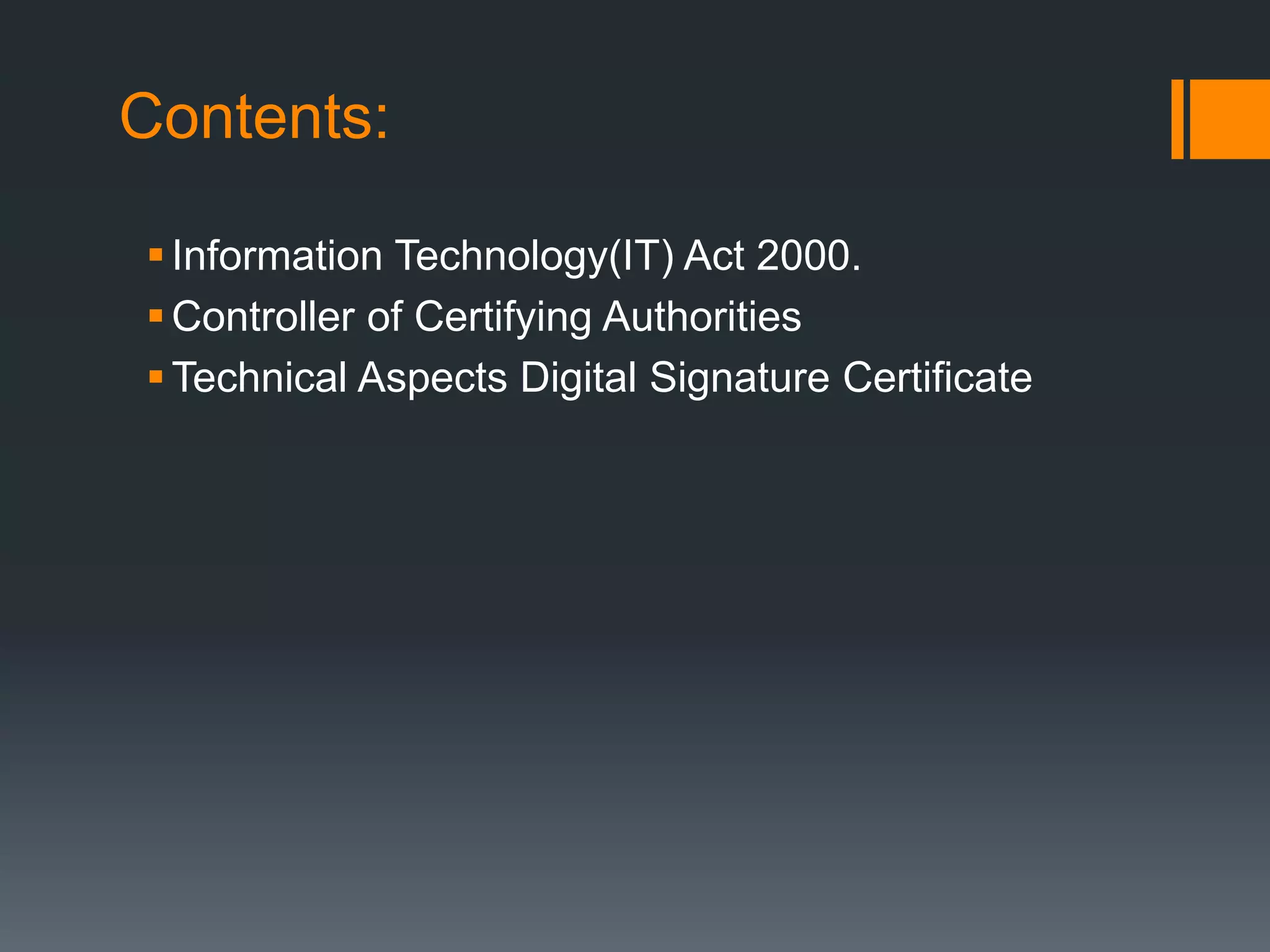 Digital signatures | PPSX