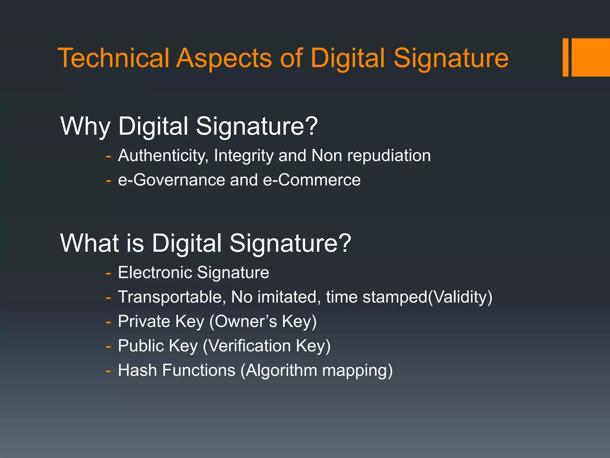 Digital signatures | PPSX