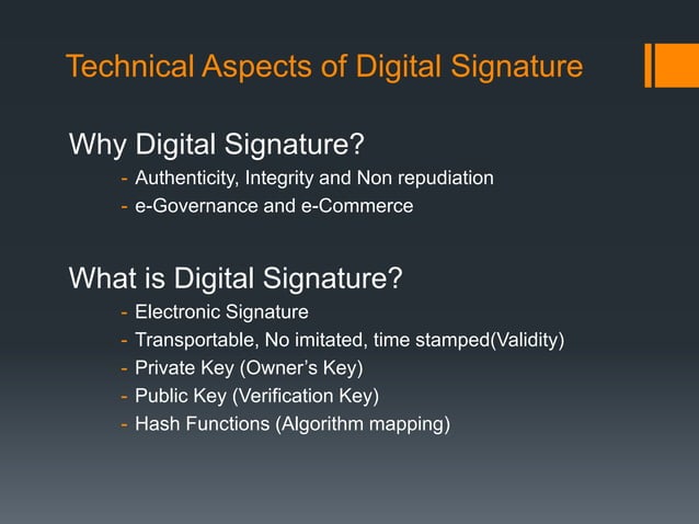 Digital signatures | PPT