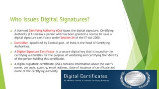 Digital signatures | PPTX