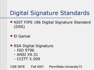 Digital signature schemes | PPT