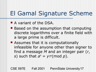 Digital signature schemes | PPT