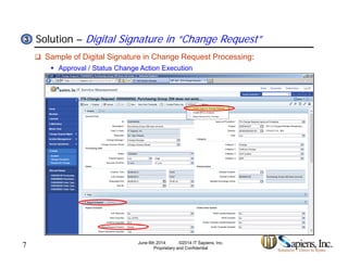 Digital Signatures in SolMan 7.1 & CRM 7.0 Web UI for ChaRM Approvals-by IT Sapiens | PDF