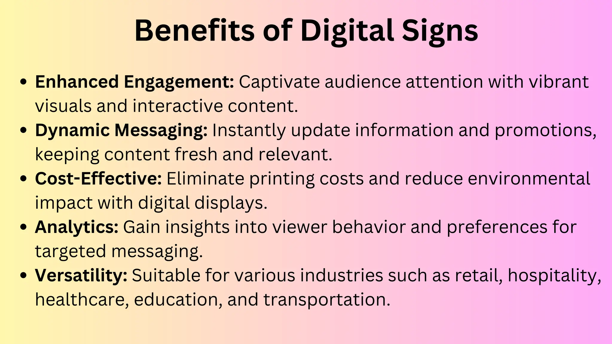 Dynamic Impressions: Elevate Your Message with Digital Signs by Signs ...