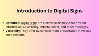 Dynamic Impressions: Elevate Your Message with Digital Signs by Signs ...