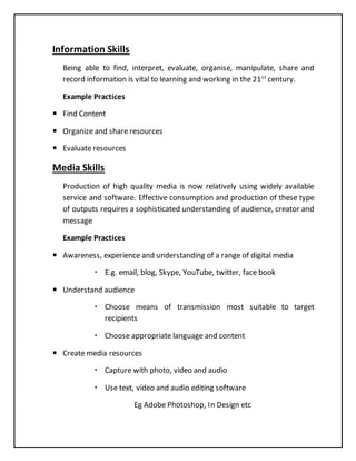 Digital skills and practices | DOCX