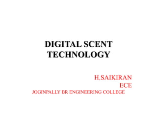 Digital smell technology | PPTX