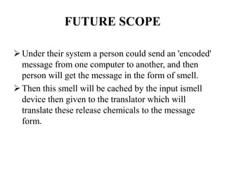 Digital smell technology | PPTX