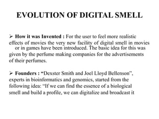 Digital smell technology | PPTX