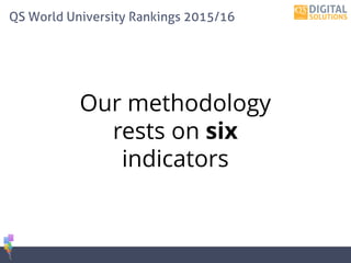 QS World University Rankings® 2015/16 - what's new? | PDF