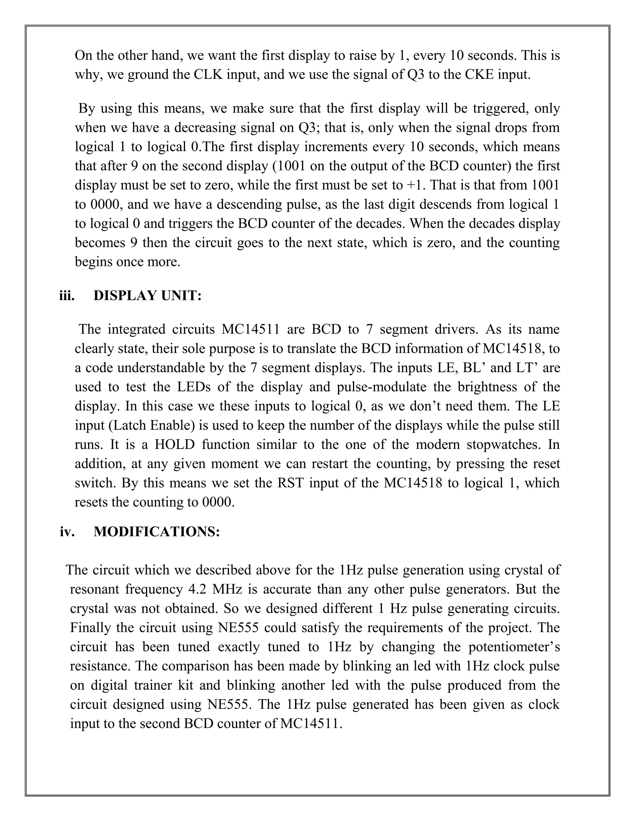 Digital stop watch | PDF