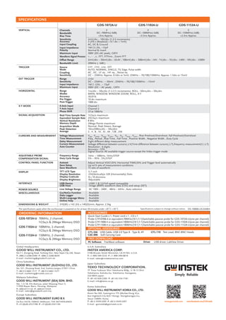 Digital Storage Oscilloscope - GDS-1000A-U Series | PDF