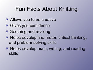 Learn to Knit | PPT