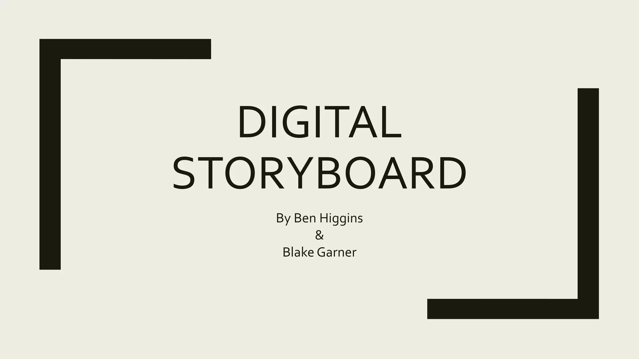Digital storyboard | PPT