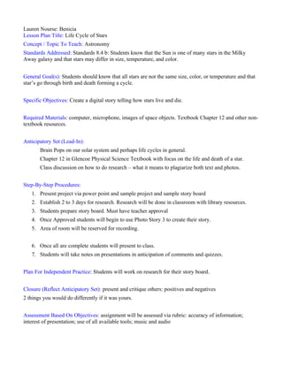 Digital story lesson plan | DOC | Educational Assessment | Education