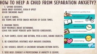Separation Anxiety in Children with causes, symptoms | PDF