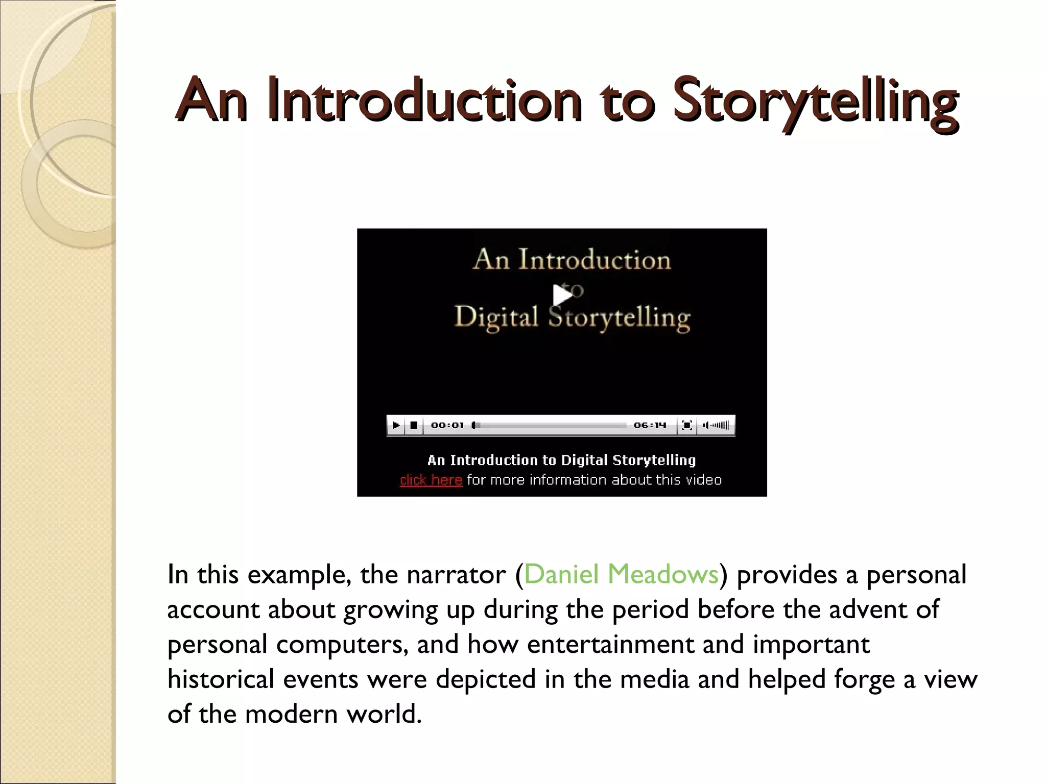 Digital Storytelling | PPT