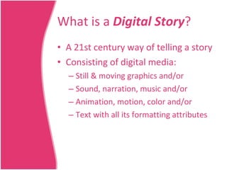 Digital storytelling | PPT