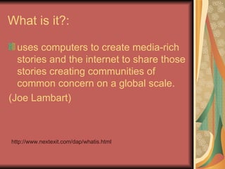 Digital storytelling | PPT