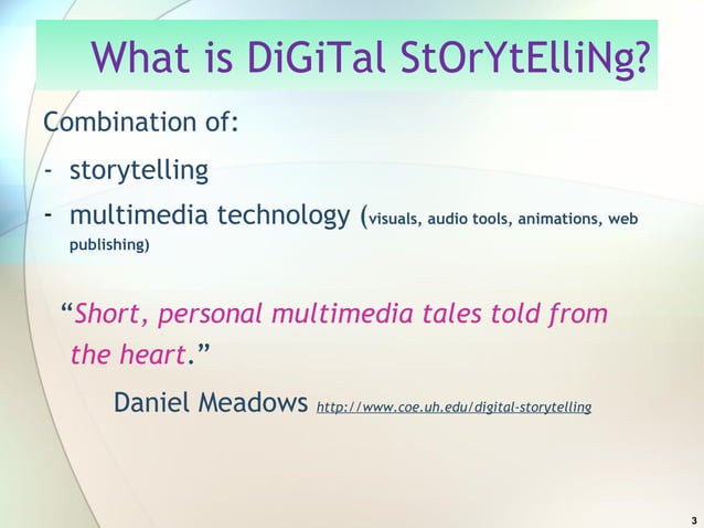 Digital storytelling | PPT