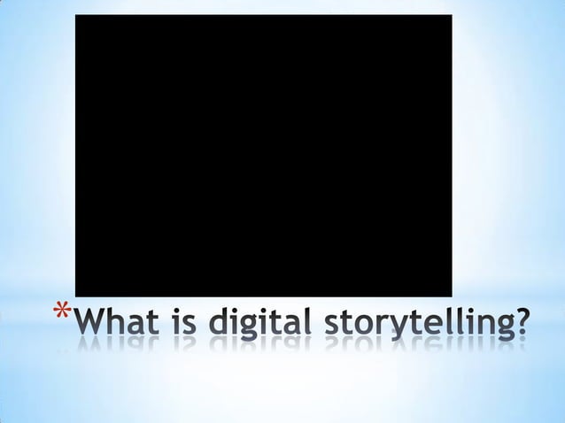 Digital storytelling | PPTX