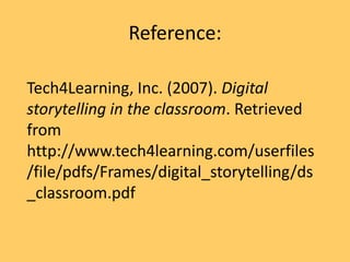 Digital storytelling | PPTX