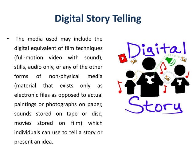 Digital story telling - Manu Melwin Joy | PPT
