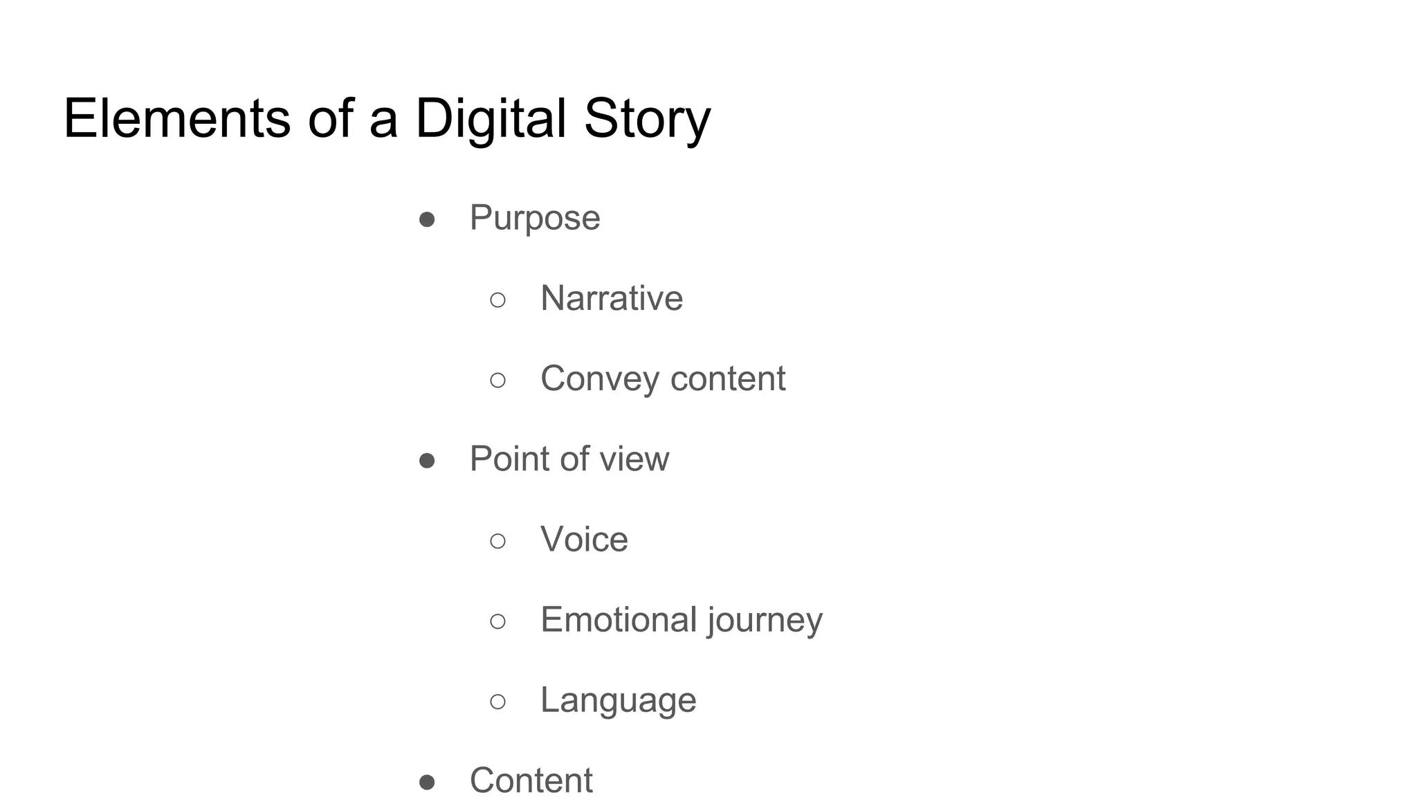 Digital storytelling | PPT