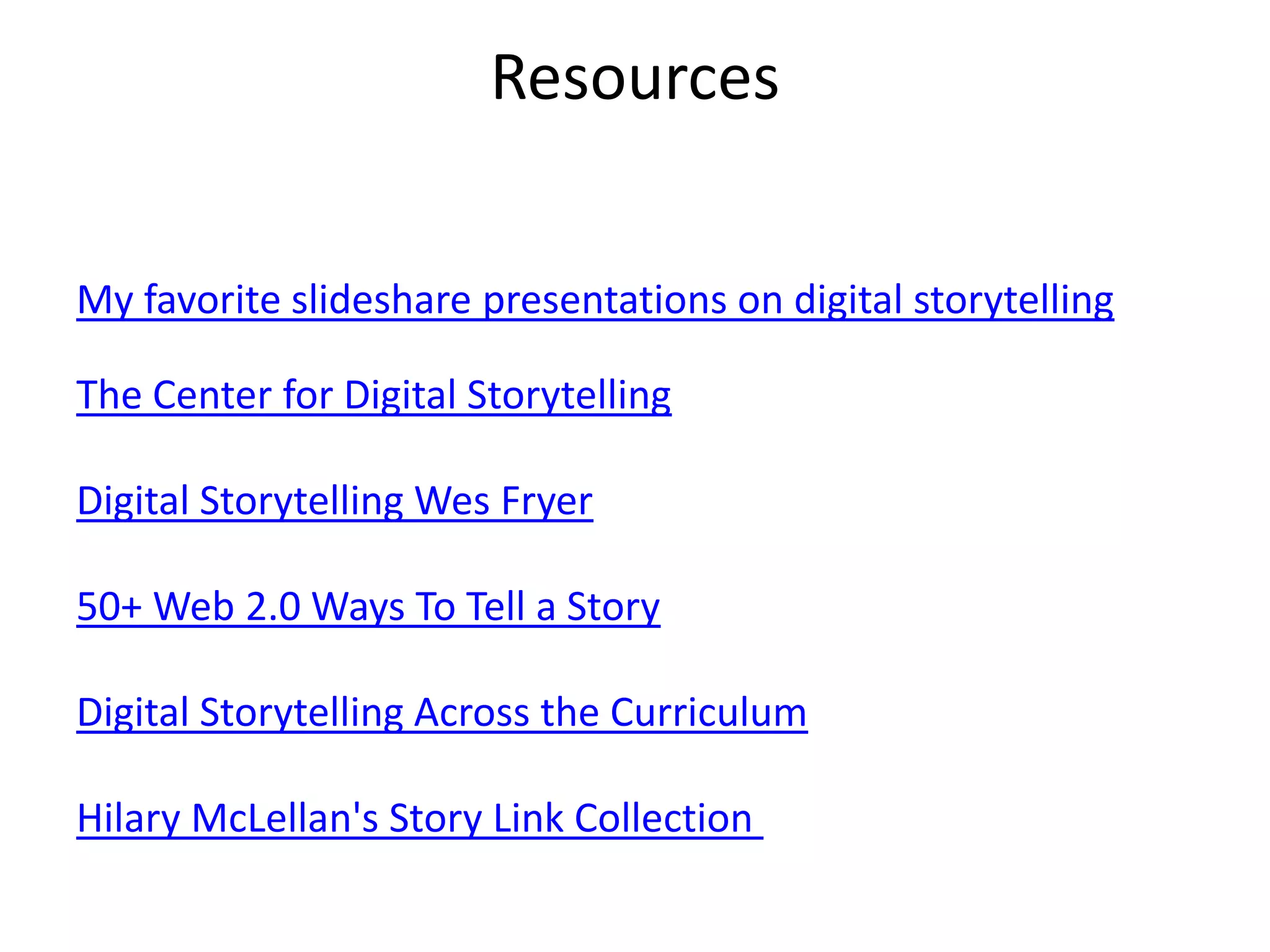 Digital Storytelling 101 | PPTX