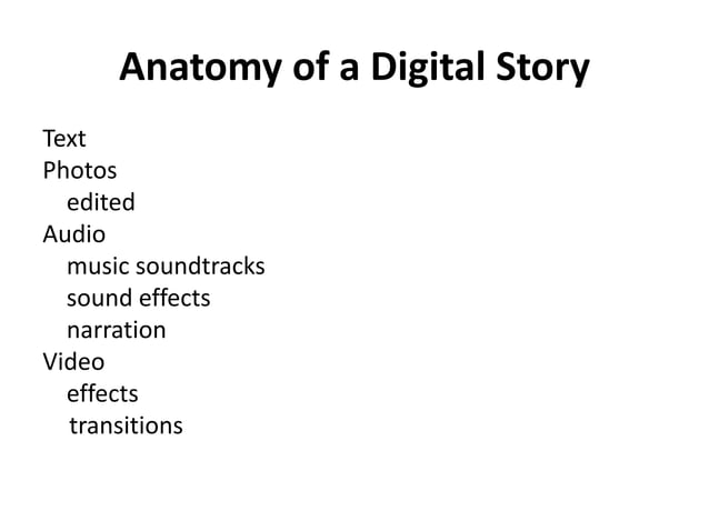 Digital Storytelling 101 | PPTX
