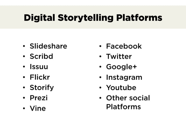 Digital Storytelling | PPT