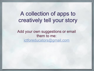Digiital Story Telling Apps | PPT